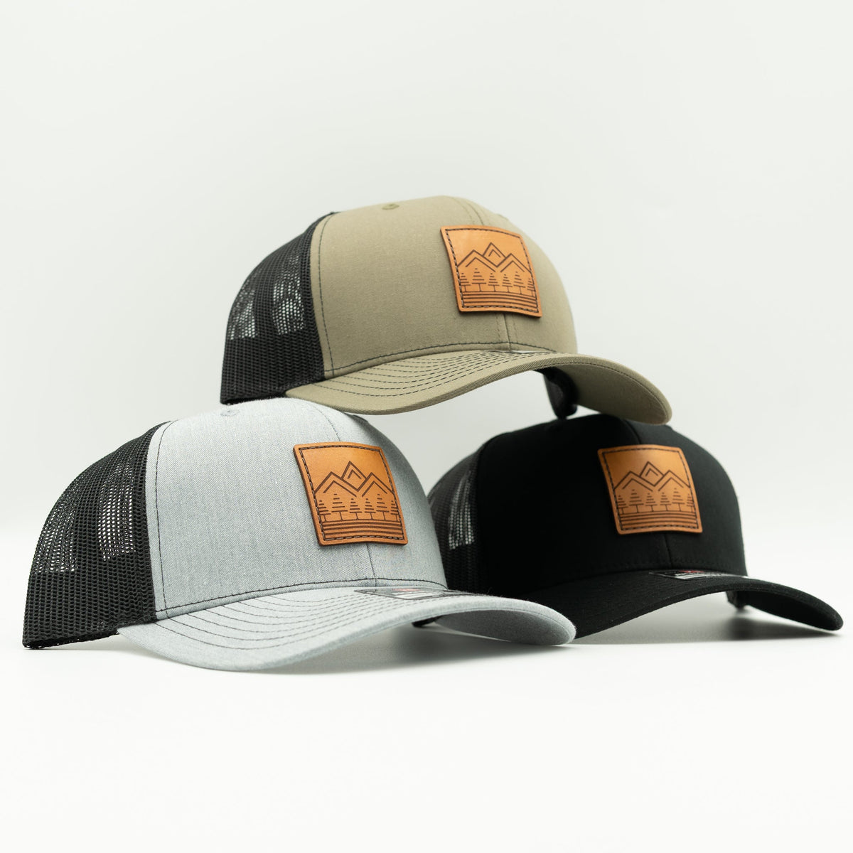 Coolest Leather Patch Trucker Hats – Outer Wings
